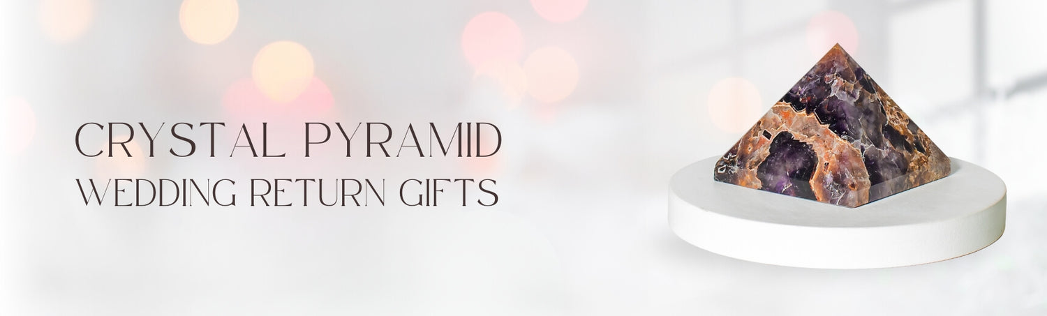 Crystal Pyramid Wedding Return Gifts - Solacely