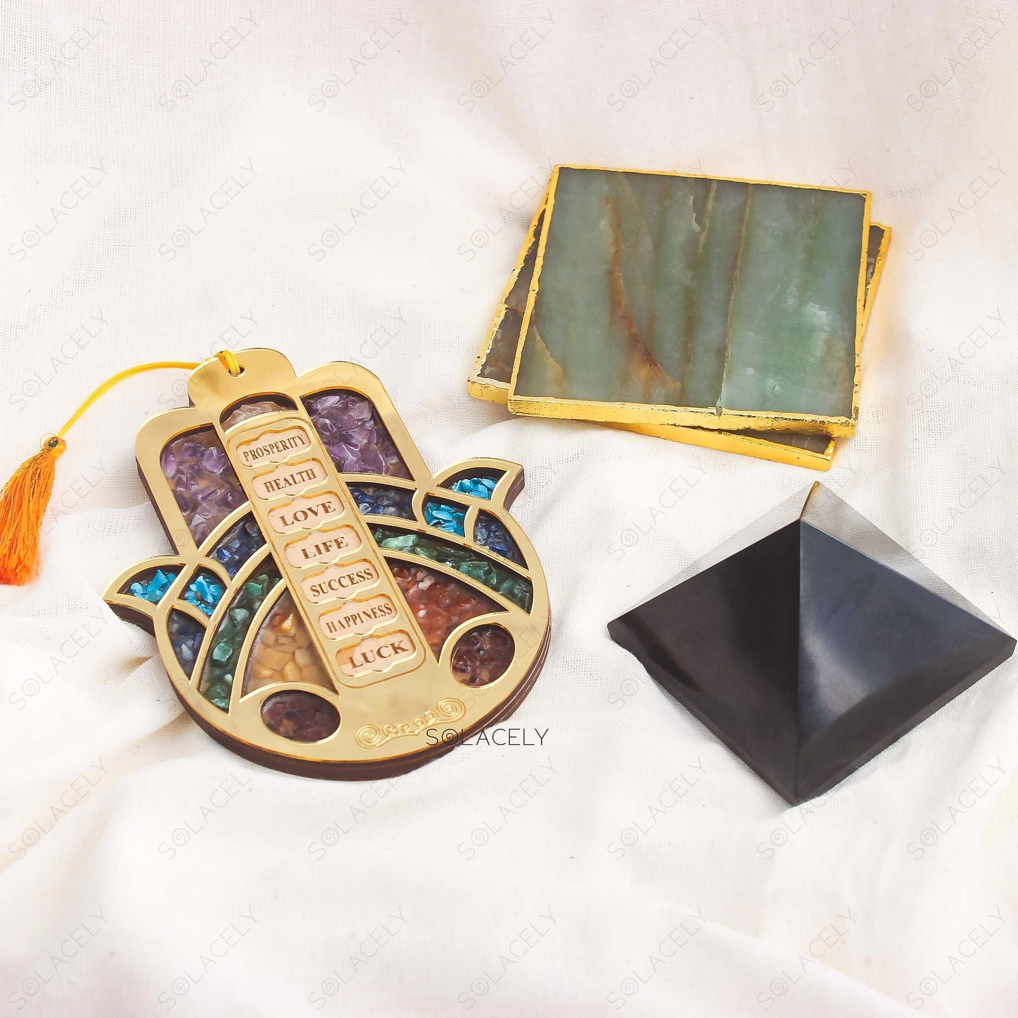 Harmony & Protection Trio – Crystal Energy Bundle – Solacely