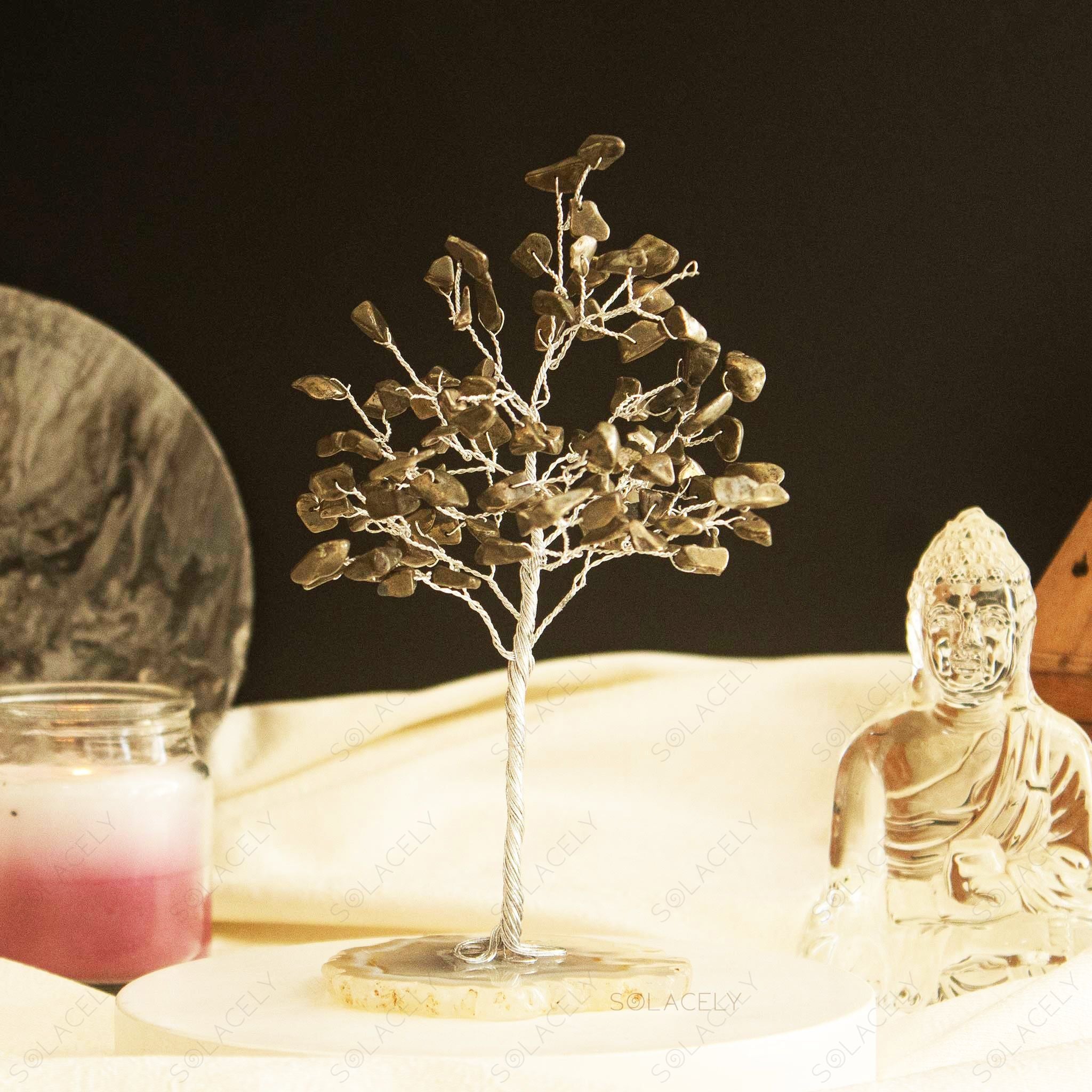 Pyrite Crystal Tree 100 Beads Small – Solacely
