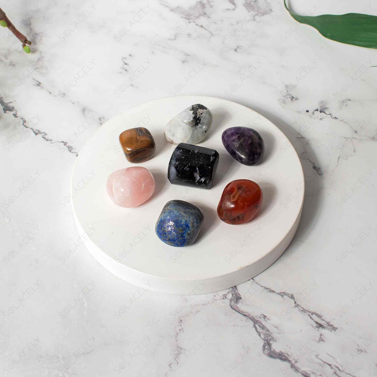 Seven Chakra Tumble Stones Pack Of 7 - Balance and Serenity – Solacely